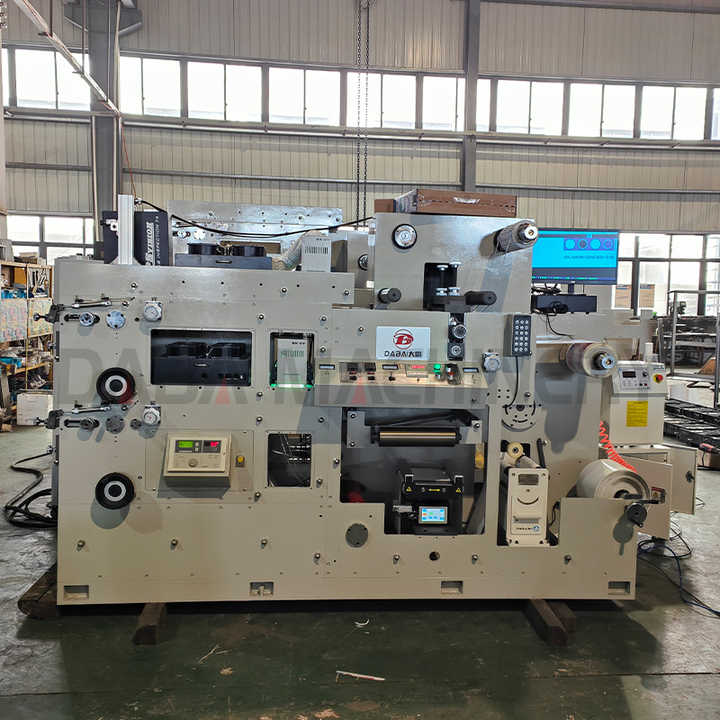 2 Colors Flexo Paper Sticker Label Roll to Roll Printing Machine