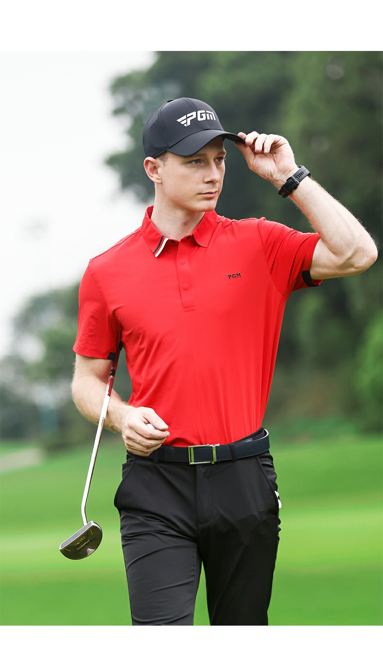 PGM YF585 moisture wicking golf apparel polo sport golf shirt golf ...