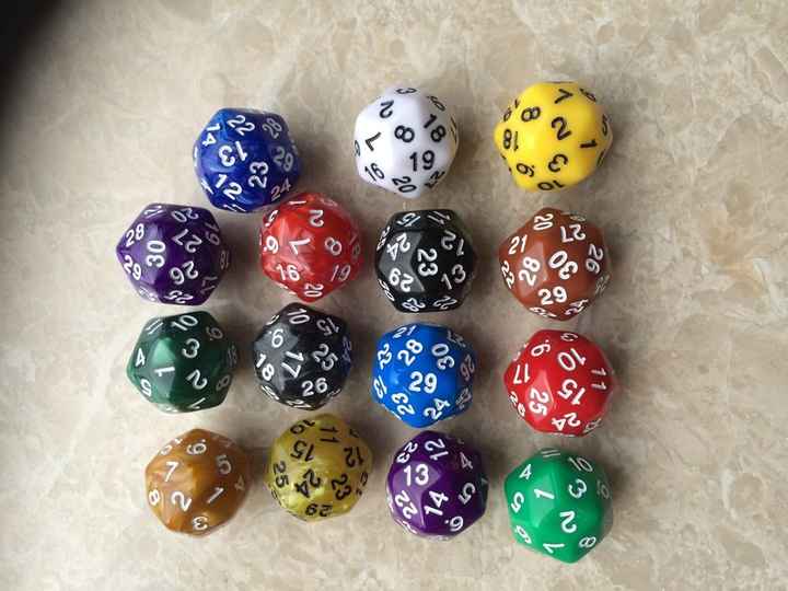 Custom Acrylic 30-Sided Dice - Perfect for Games & More