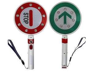 Wholesale traffic control hand signals with LED Lights and Solar Panels ...