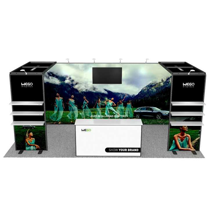 3x6 Modular Exhibition Stand with Double Bridge Trade Show Booth ...