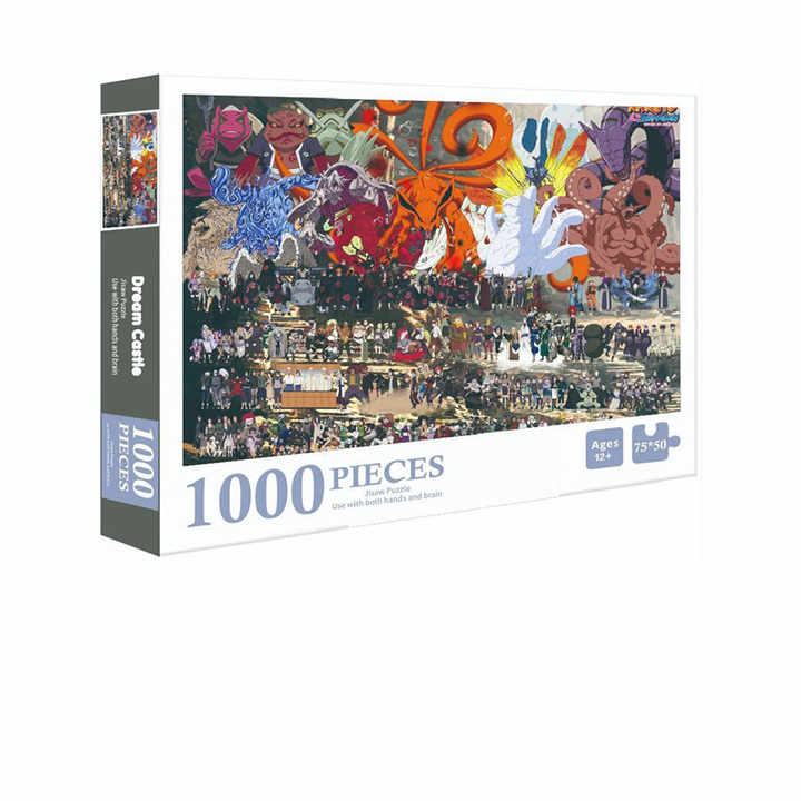 1000PCS Anime Puzzle Toys - Genshin Jujutsu Slam Dunk Demon Slayer