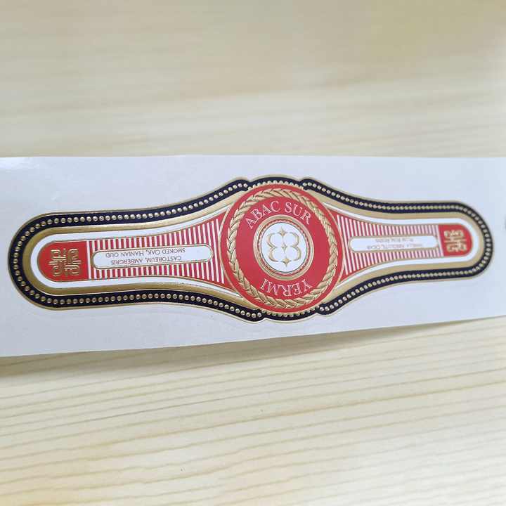 Custom Personalized Cigar Labels Matt Gold Foil Engraved Band Cigar ...