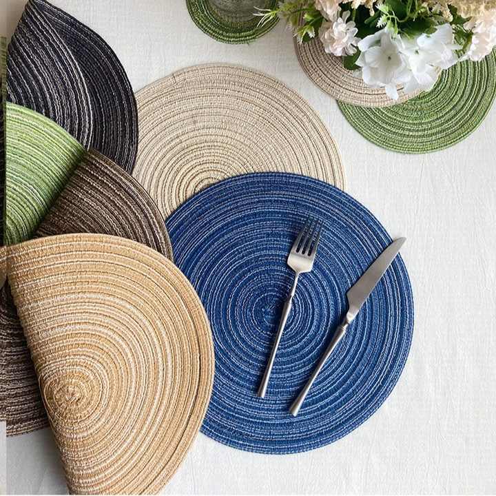 Individuales Para Comedor De Mesa Set De Table Rond Table Mat Placemat ...