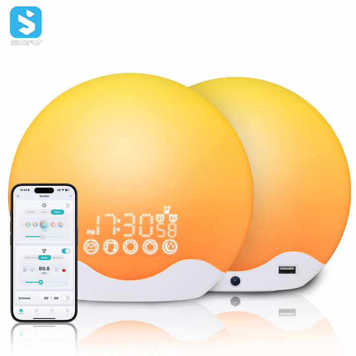 Hot Selling Sleep Sound Machine Smart APP Setting Function Sunrise ...