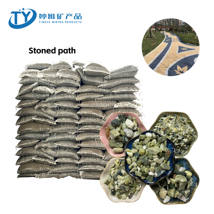Coloured Natural Stone Resin Bound Resin Bond Gravel Cobble Pebble Type ...