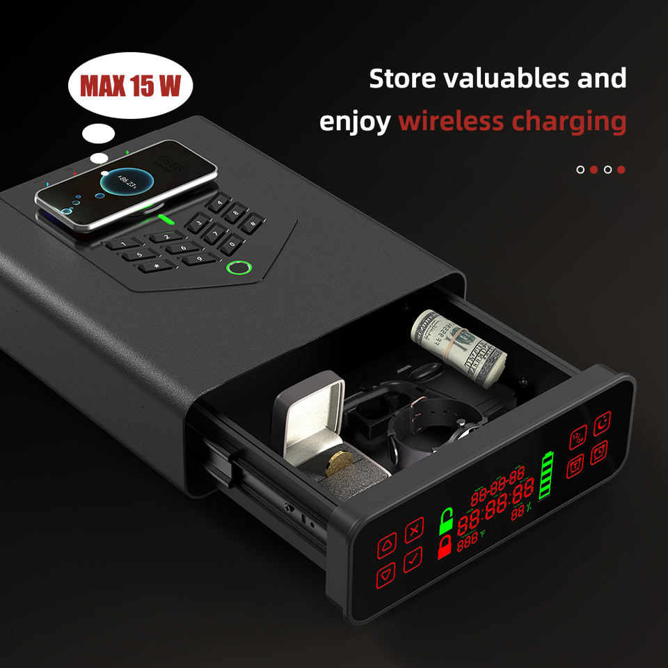 Biometric Smart Gun Safe Fingerprint Security Box with Fast Access and ...