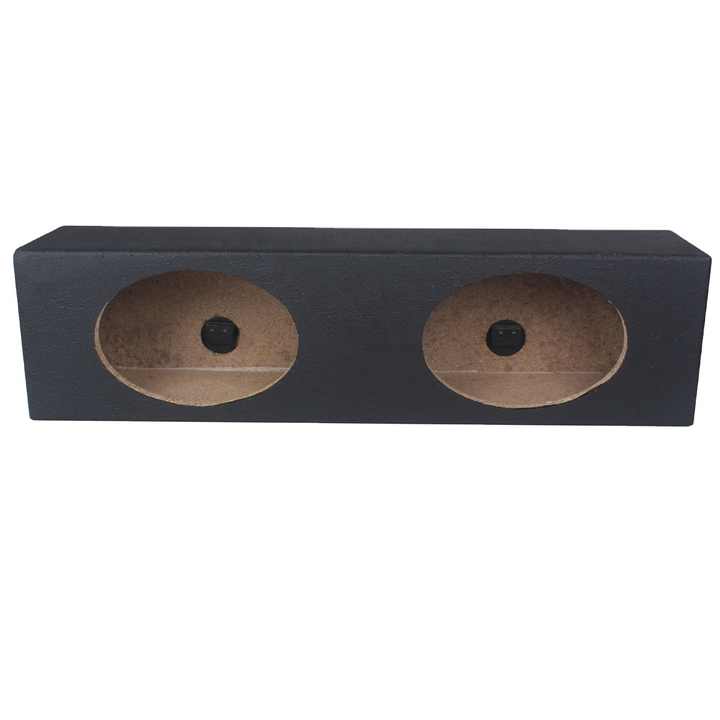 Double 6x9 Speaker Enclosure - Car Audio Black Coated Box