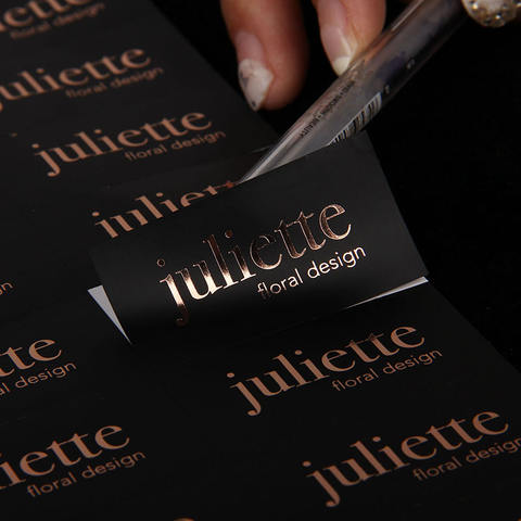Custom Luxury Sticker Logo Wholesale for Cosmetic Packaging