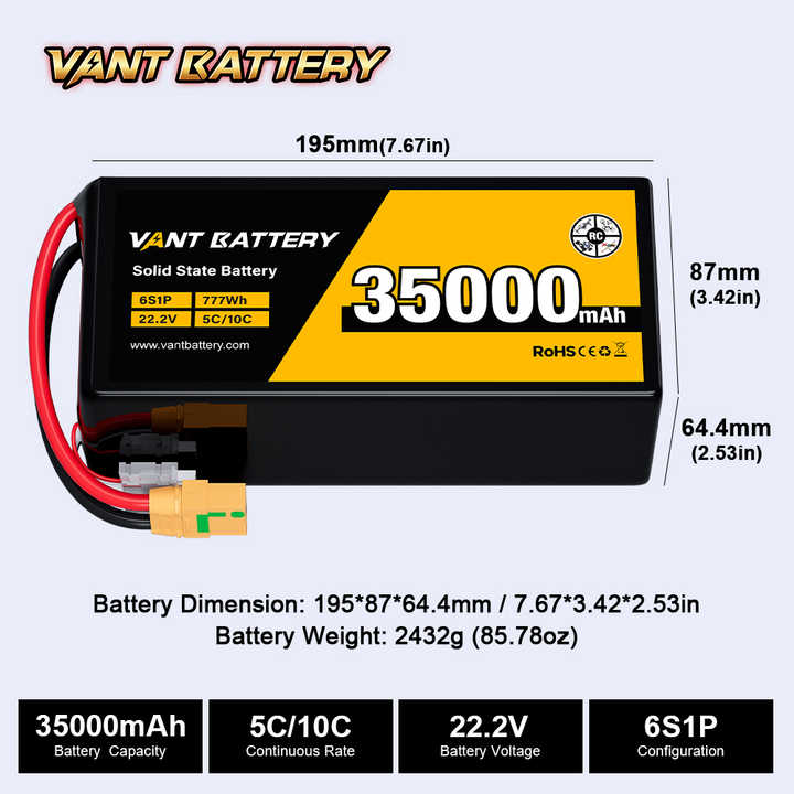 High Energy Density and Safety, Semi Solid State Lithium Battery 6s 22.2V 5C 10C Lipo Battery ...