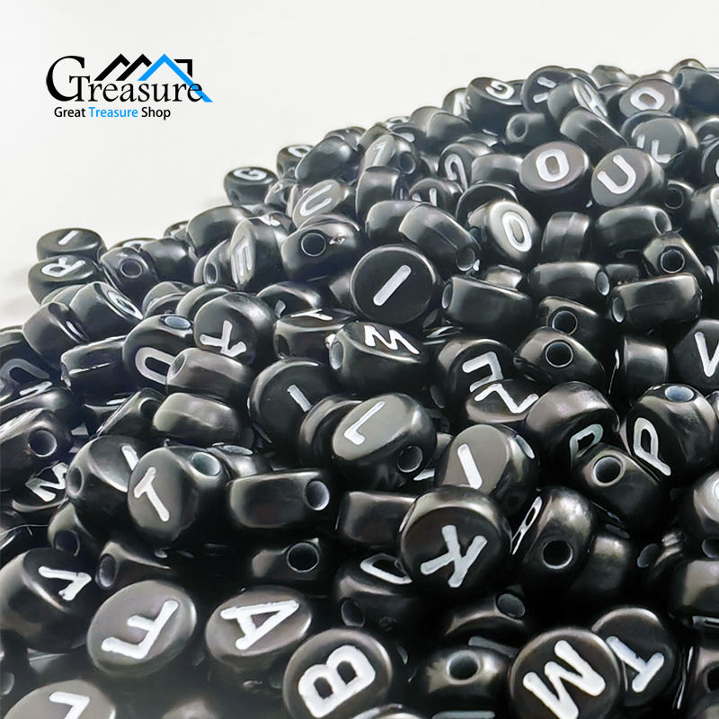 Real Price Mixed Batch 4*7mm Acrylic Red Letter Beads for DIY Jewelry ...