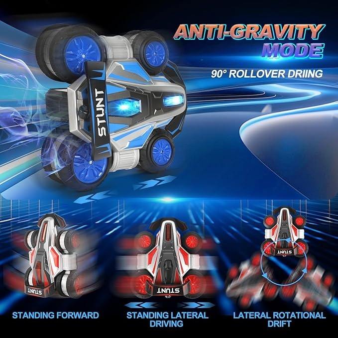 RC Stunt Car Truck Drift 360-Degree Rotating Transforming with Lighting ...