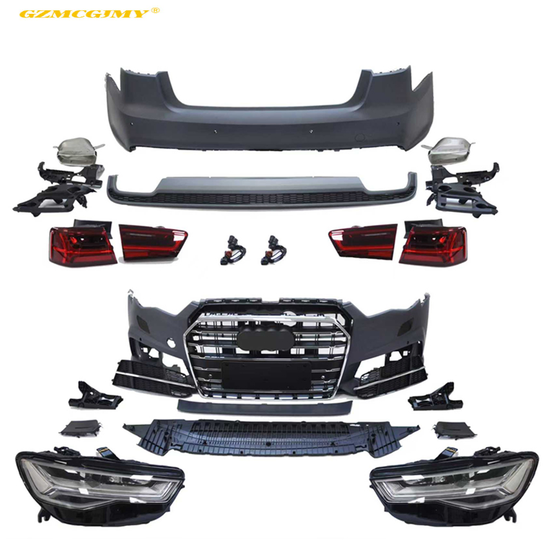 Carbon Fiber full Body Kit For Audi A6 C7 2013-2015 Old To New BODY ...