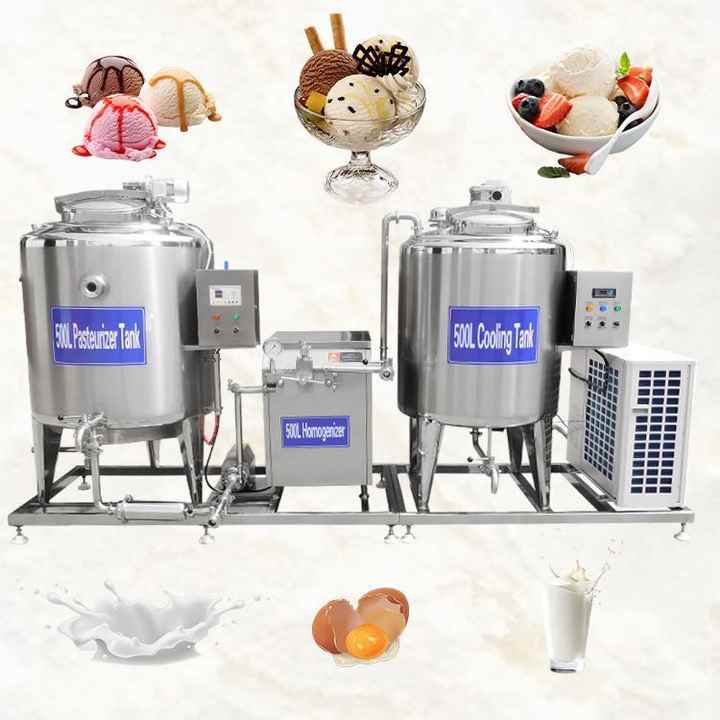 500L Mini Ice Cream Processing Plant - High Productivity