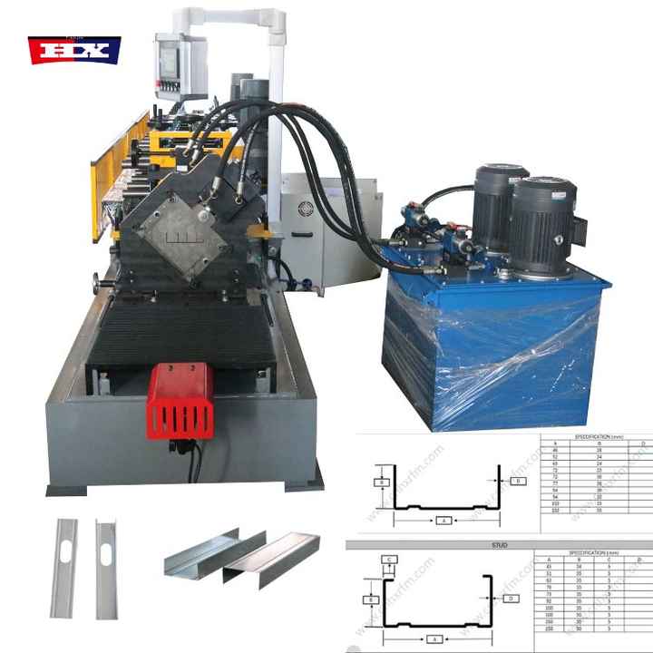 Double Line Steel c U Stud Channel Roll Forming Machine| Alibaba.com
