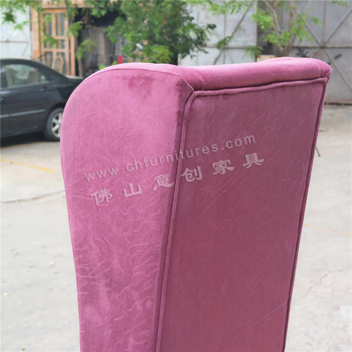 Luxury High Back Pink Throne Chair for Weddings & Dining - OEM