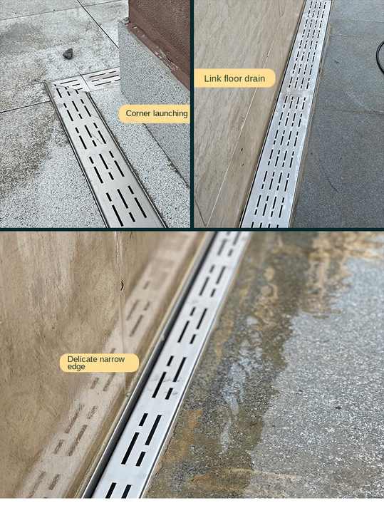 Stainless Steel Balcony Drainage Ditch - Customized Size