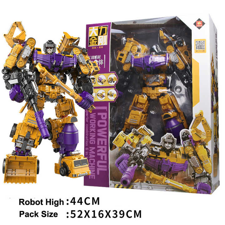 Jinjiang Toys for Kids 6 in 1 Whole Set Gift Box Robot Toy Huge ...