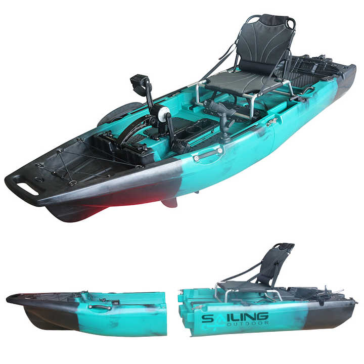 10ft Propeller Ocean Pedal Drive Kayak - HDPE Fishing Kayak