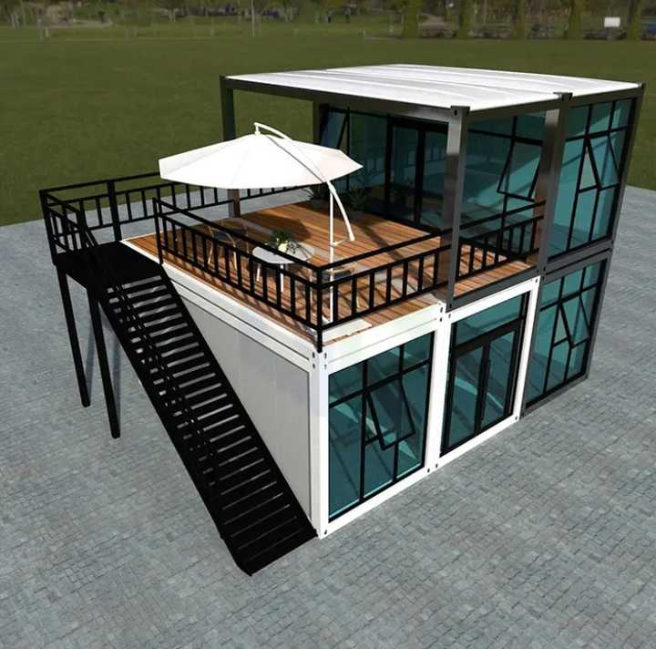 Collapsible Container House Prefabricated Glass House Portable ...