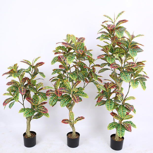 High Quality Large Plastic Trees Garden Croton for Indoor Outdoor Use ...