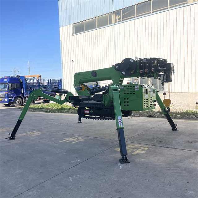3-ton Crawler Crane Telescopic Arm Lifting, Oil and Electric Dual-use Remote Control Spider ...