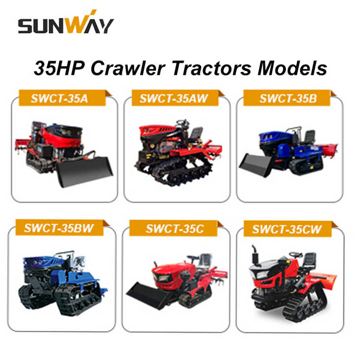 Wholesale Small Rice Farm Tractor - 35HP Mini Crawler