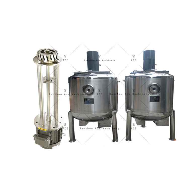 Stainless Steel Double Jacketed Mixing Tank With Agitator or Water ...