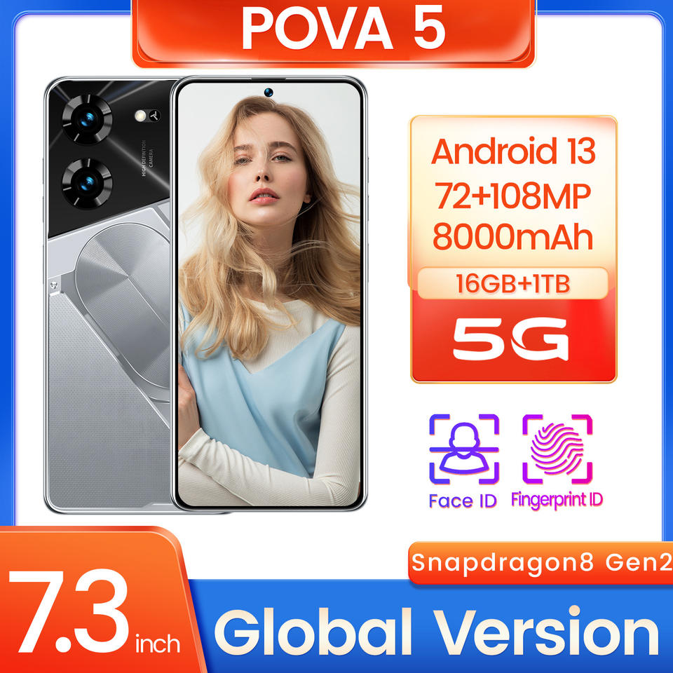 HD Screen Android System Operation Smartphone Technology Pova5 Pro 5G ...