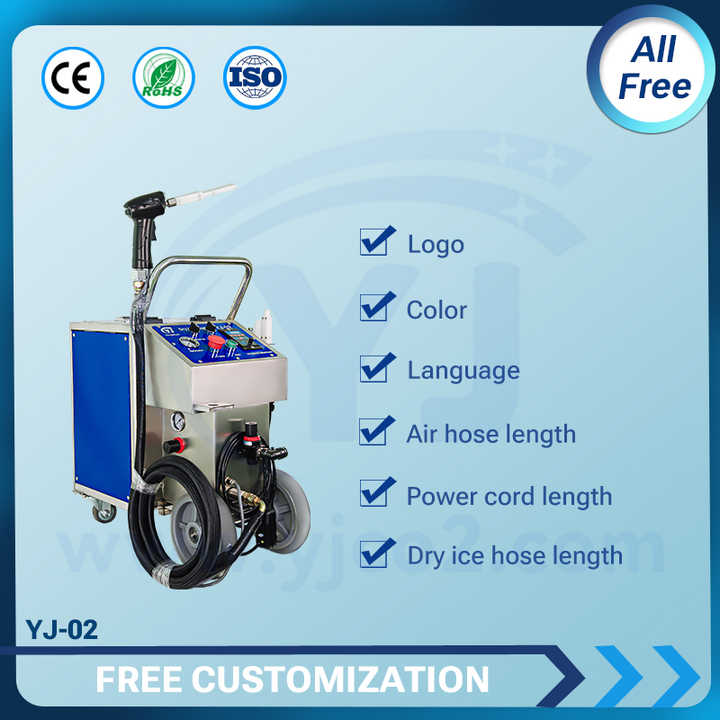 Auto Car Dry Ice Blasting High Quality Cleaning Machine Blaster Carbon ...