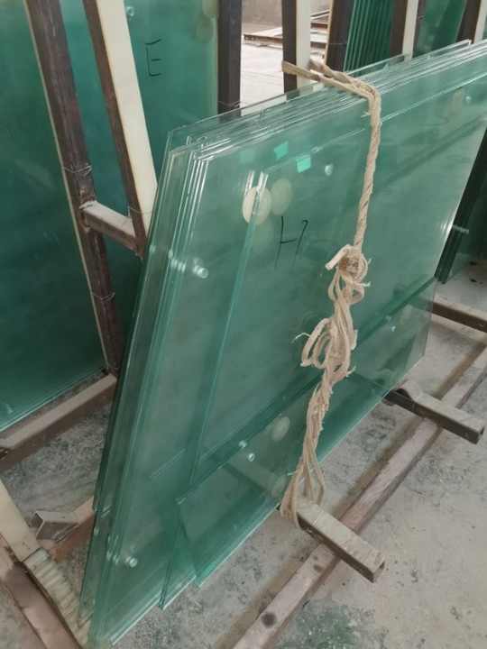 Jumbo Size Colored Triple Curved Low E Sunergy clear Tempered Floor ...