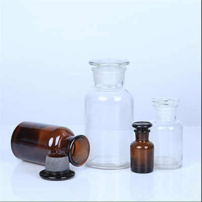 60ml Transparent Chemical Packaging Powder Sample Glass Bottle