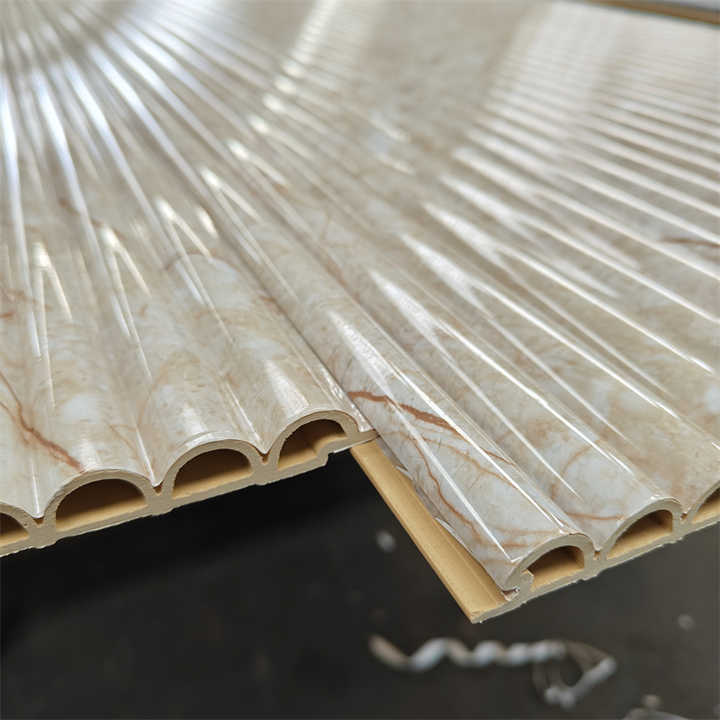 Modern Marble Texture Board PVC Decorative Lambrin WPC