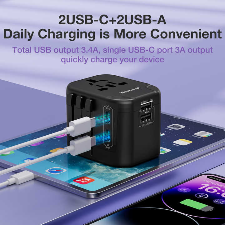 Wontravel Dual USB International Wall Charger - All in One
