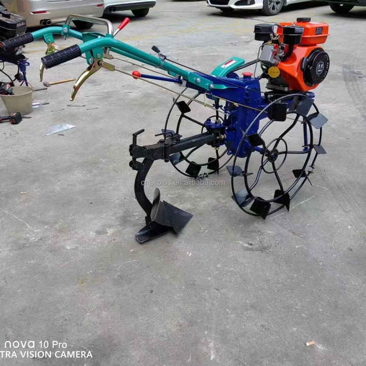 Mini Walking Tractor Tiller Cultivators Motor Cultivators Power Tillers 2 Wheel for Farm ...