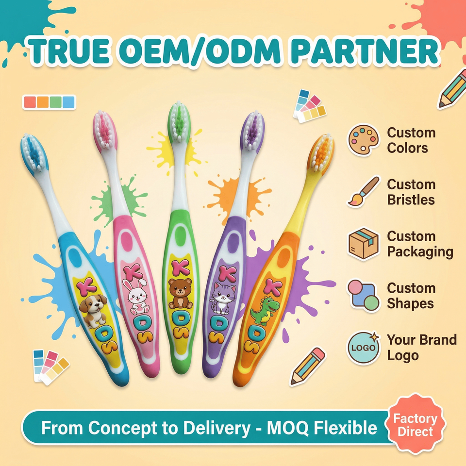 Custom Kids Toothbrush OEM/ODM Soft Bristle Children's Toothbrush with ...