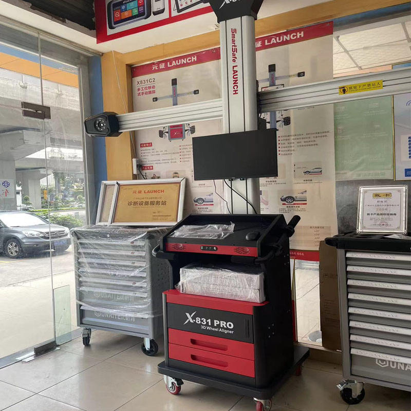 LAUNCH X-861 PRO 5G Fully Automatic 3D Wheel Alignment Machine for ...
