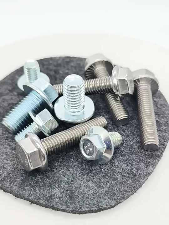 Full-size Custom M2-M60 Stainless Steel External Hexagonal Flange Bolts ...