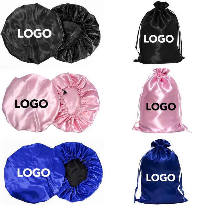 Shop Our Free Sample Custom Logo Printed Sleeping Bonnet