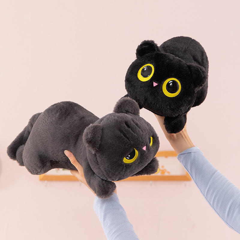 New Creative Crouched Long cat Plush Animal Toy Soft pp Cotton Filled ...