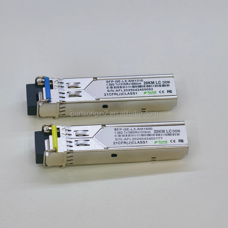 Wholesale 1000BASE-BX 1.25G SFP Module 20km LC Bi-Directional Single ...