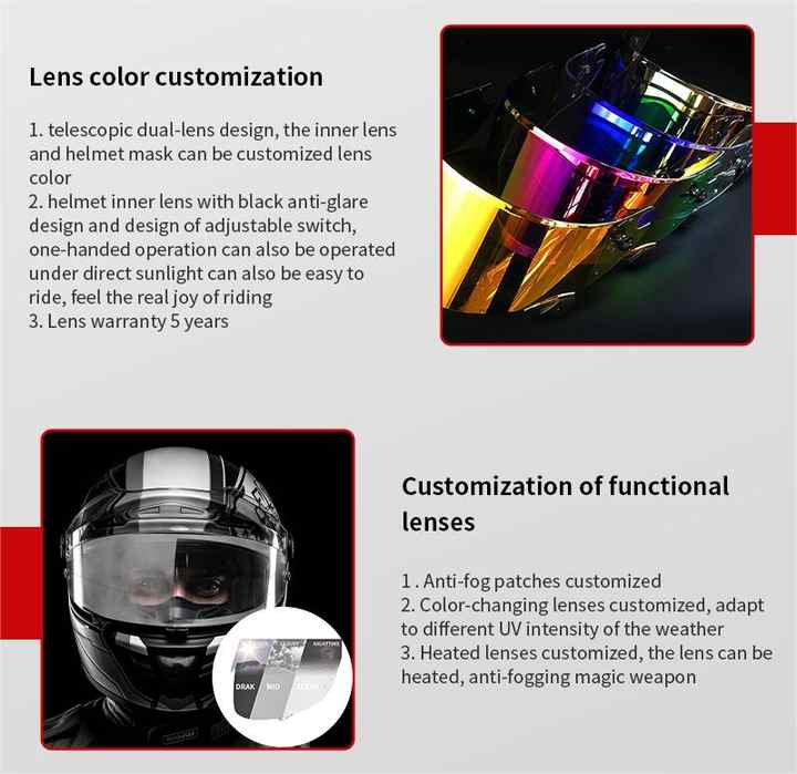 Motorcycle Helmets for Men - Classic Retro & Smart Modular