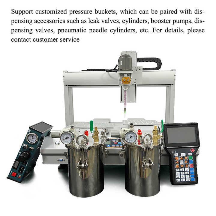 3 Axis Dual Station Automatic Glue Dispenser - 360° Rotary