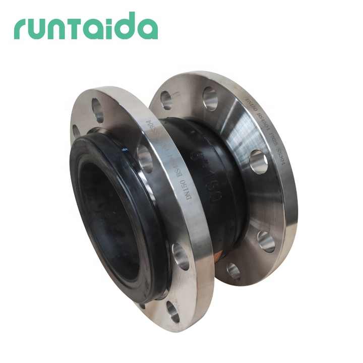 DN100 DN150 PN16 Flange Epdm Flex Bellow Rubber Expans Joint