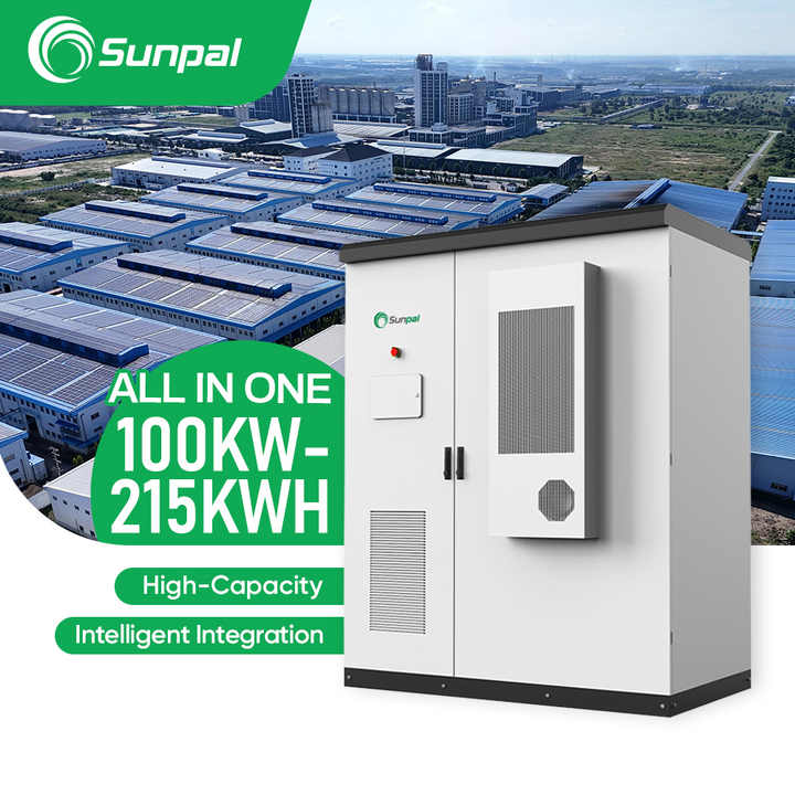 Sunpal BESS Outdoor Cabinet Energy Storage System 3 Fase 30kWh 50kWh 100kWh Energy Storage ...