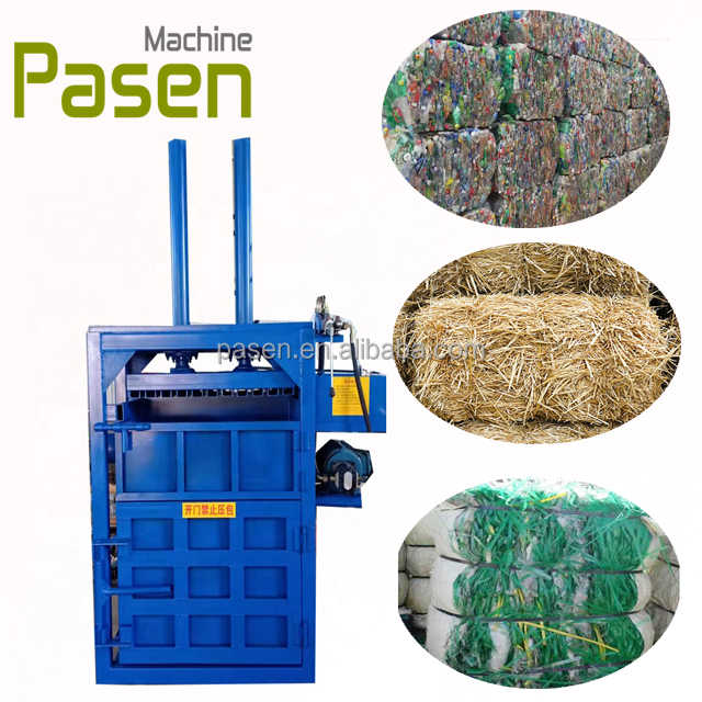 Vertical hydraulic packer small waste carton film plastic bottle ...