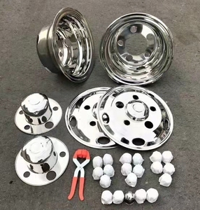 Bus Wheel Cover - Universal 22.5 Inch Stainless Steel