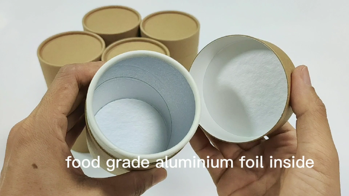 Custom Printed Round Cylinder Cardboard Storage Containers