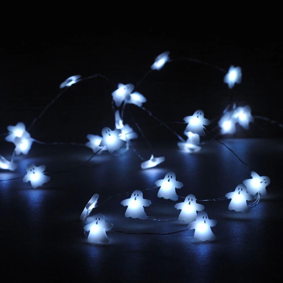 Popular Halloween Lights LED Spooky Ghost fairy Copper Wire Lights ...
