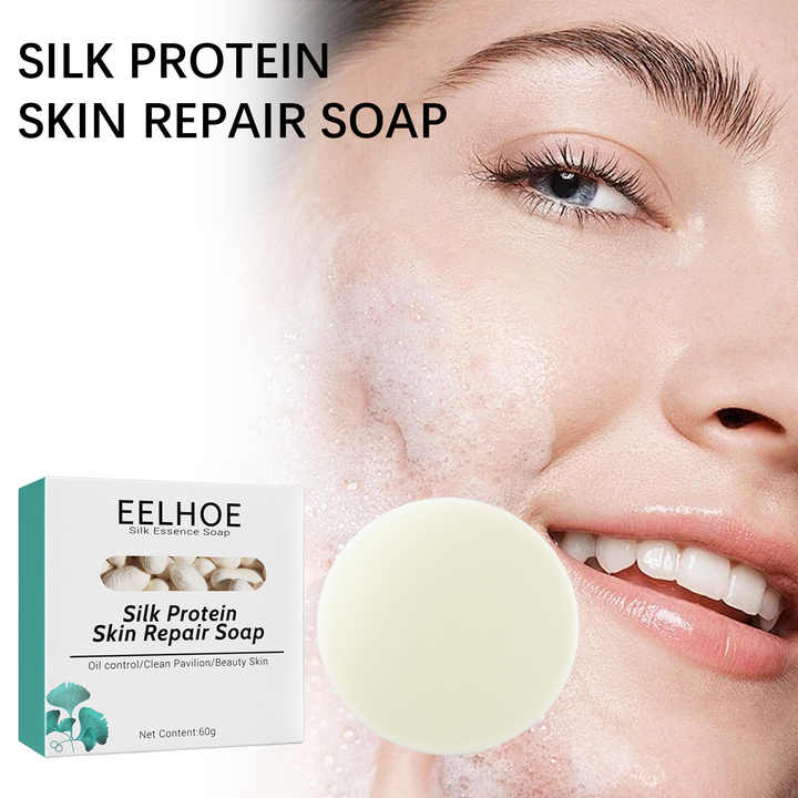 EELHOE Deeply Moisturizing Skin Care Silk Goat Milk Bar Soap Herbal ...